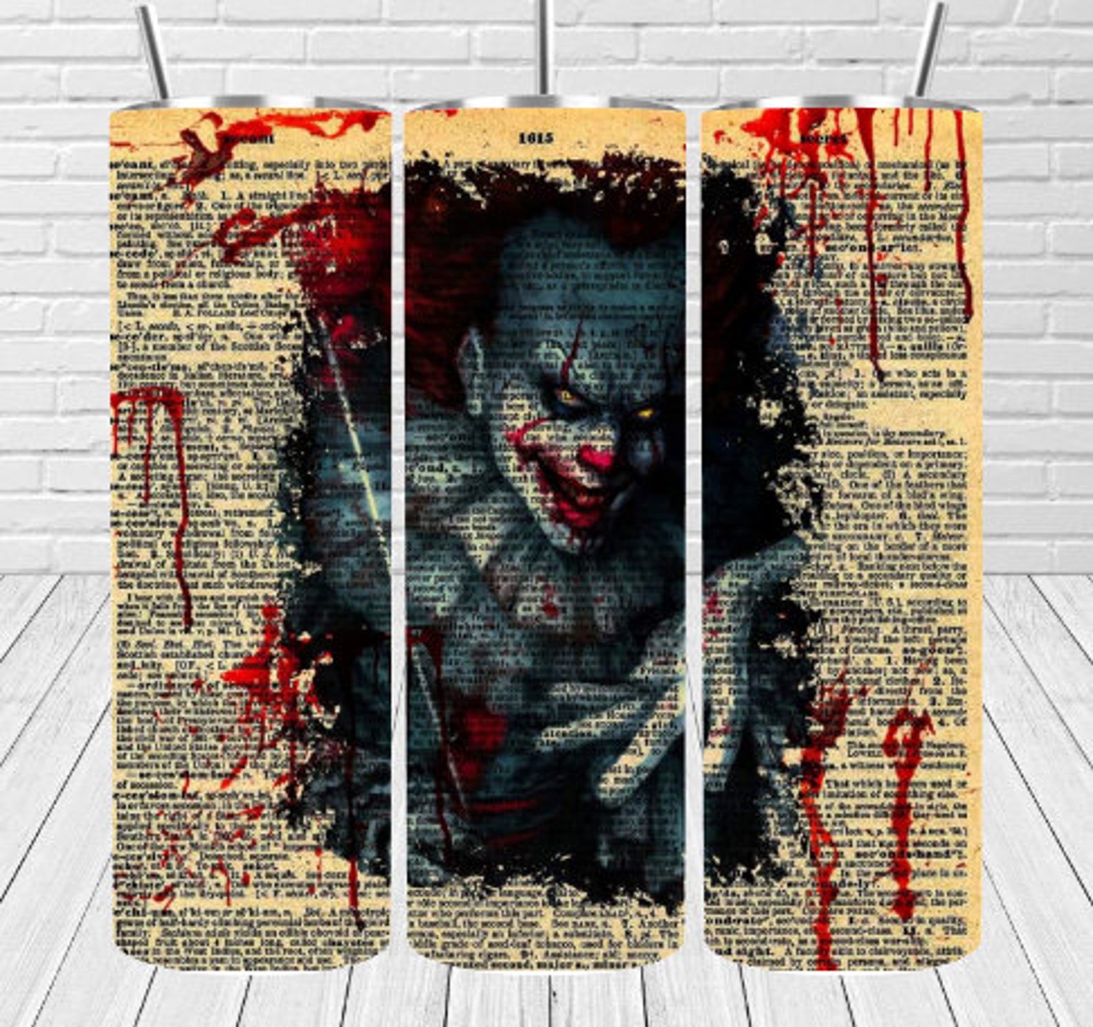 Pennywise PNG Tumbler Wrap - Etsy
