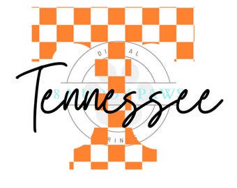 A Tennessee State of Mind, State and Checkerboard PNG Digital Design ...