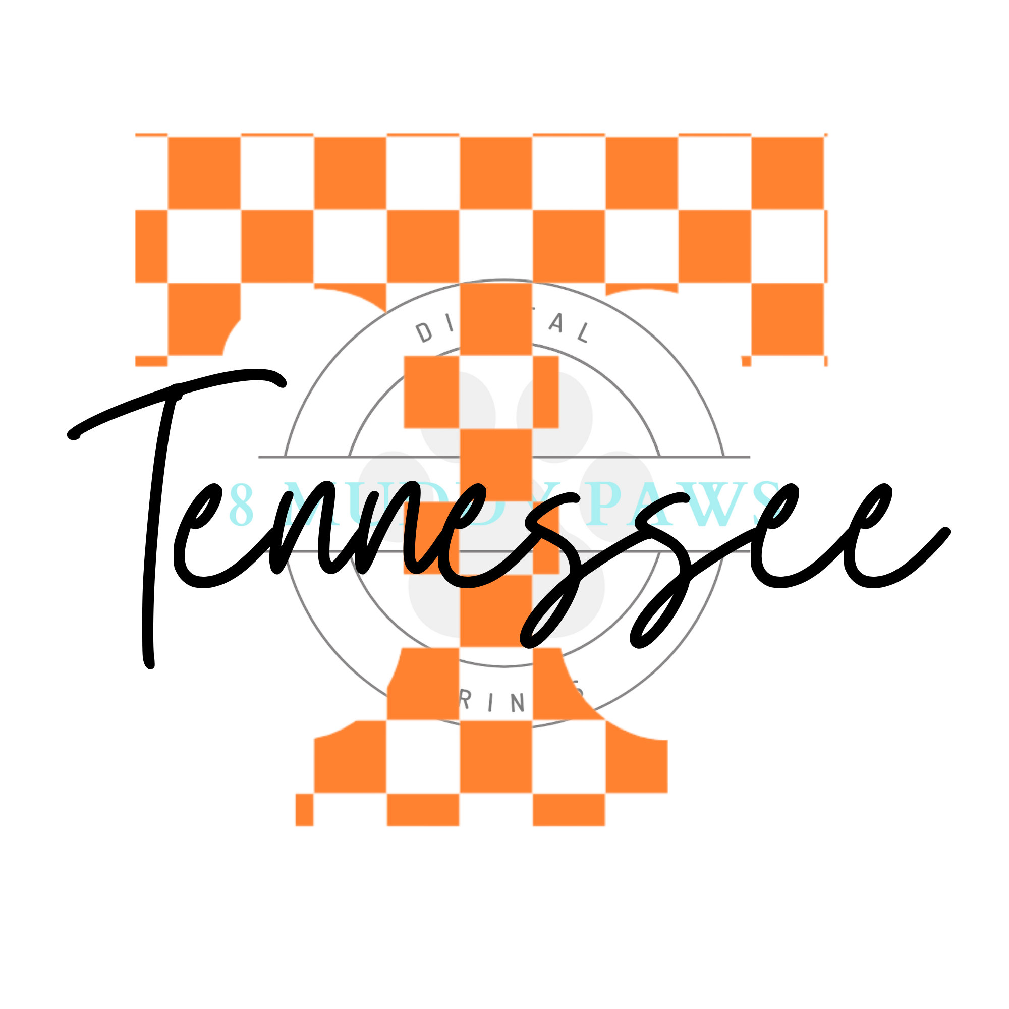 Checkered Tennessee Digital Download - Etsy