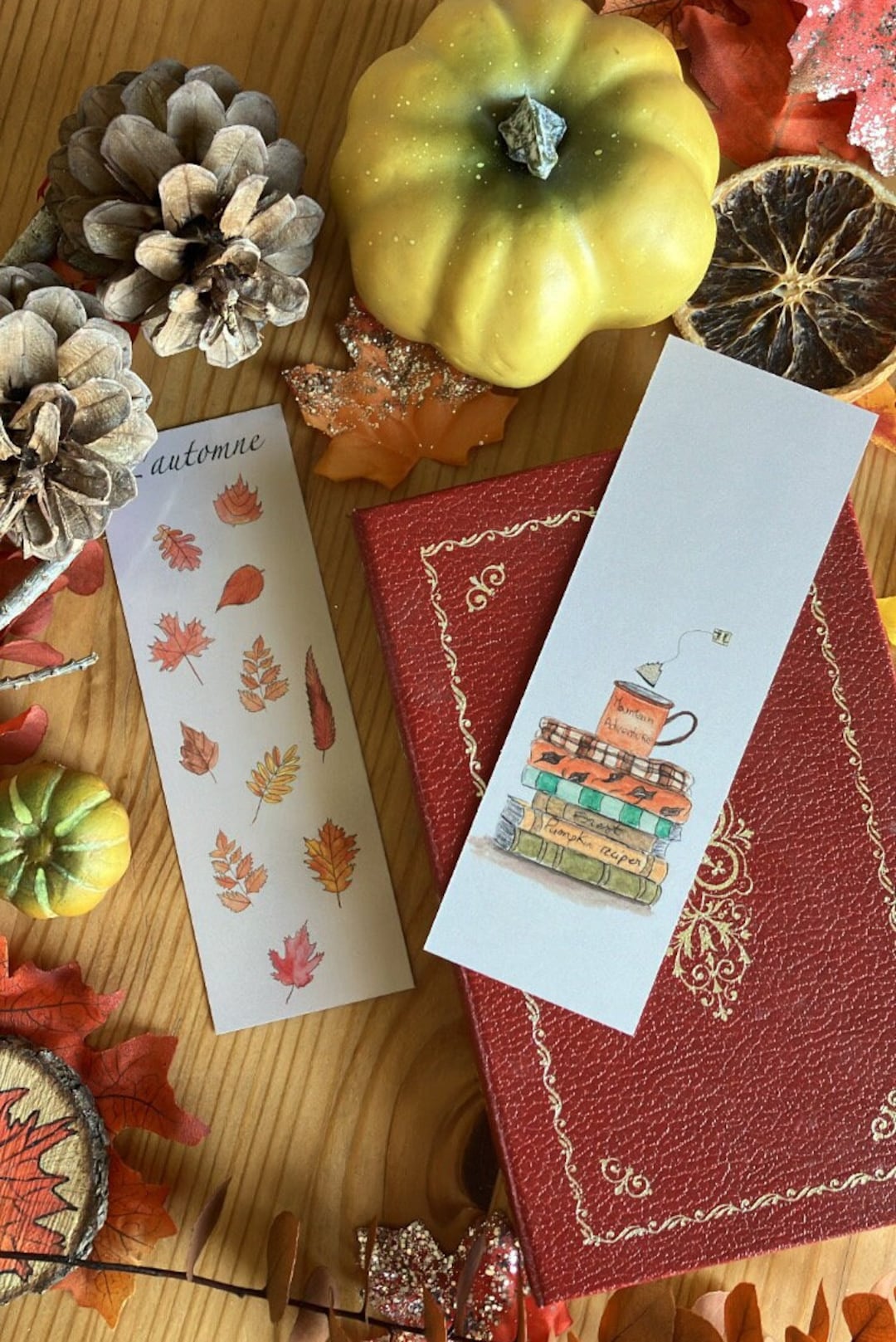 Cozy Fall Bookmarks - Etsy