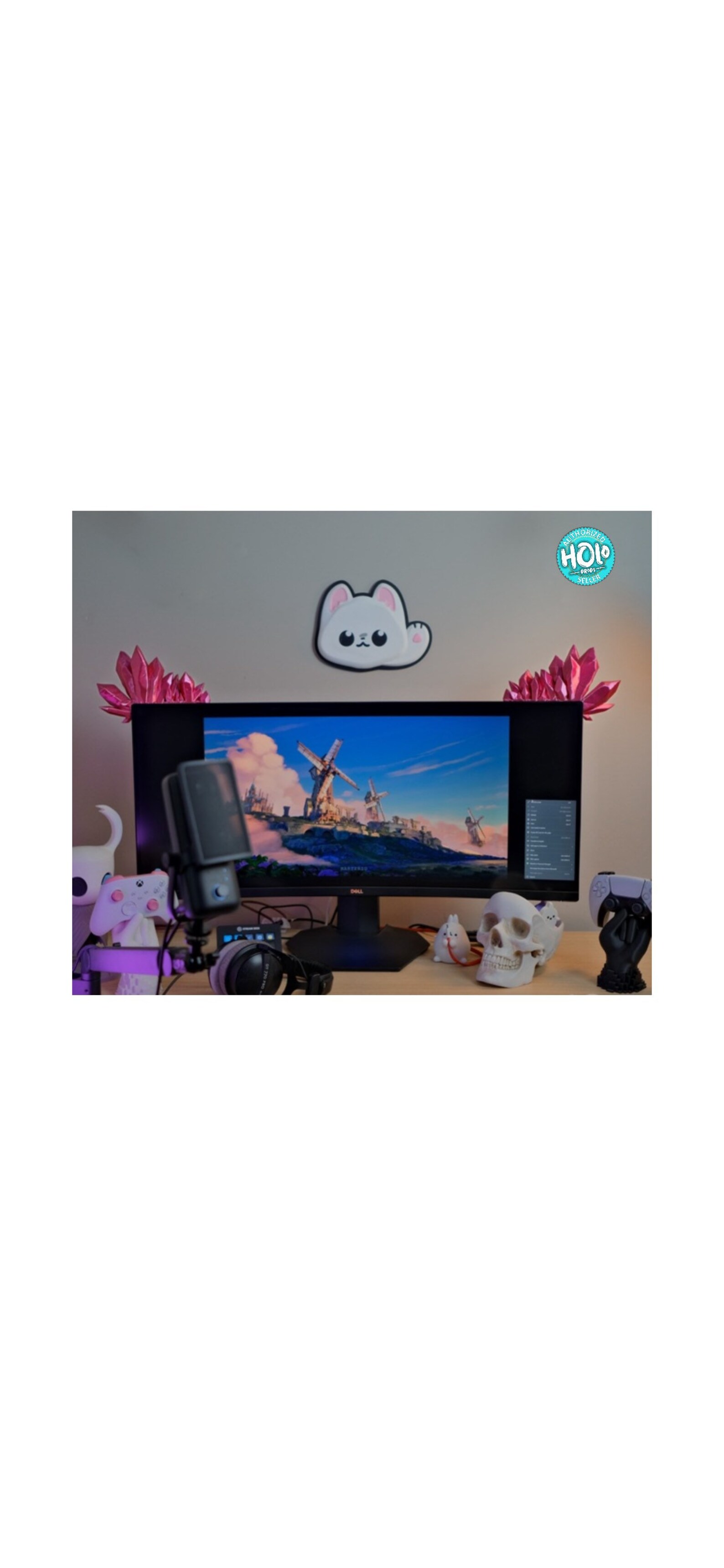 PC Monitor Crystal Attachment Desk Top Gift Gamers Unique Gift 3D ...