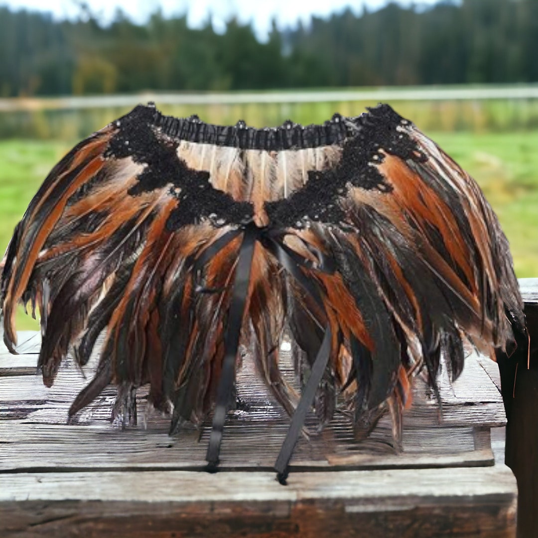 Angel Wings Natural Feather Shrug Cape Shawls Lace Collares for ...