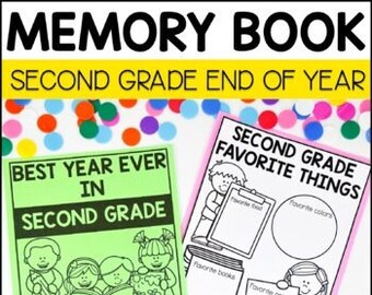 Second Grade Memory Book, End of Year Activities, 2nd Grade Memory Book ...