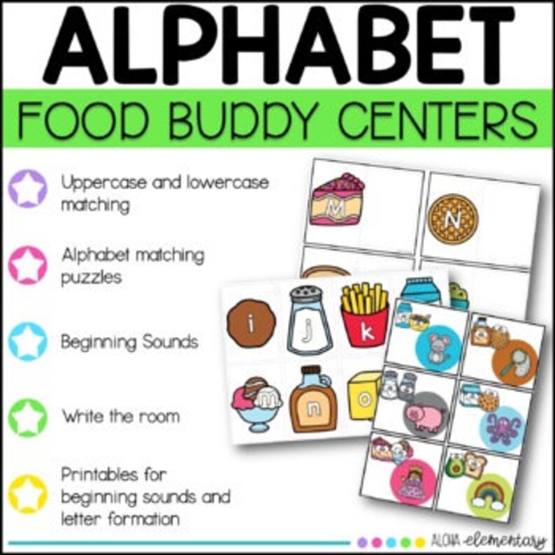 Alphabet Centers Printables and Beginning Sounds - Etsy