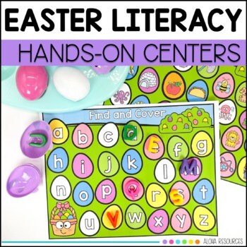 EASTER Literacy Hands on Centers and Activities for Prek and ...
