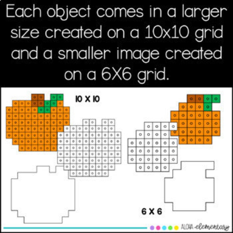 Fall Counting Cube Clipart - Etsy