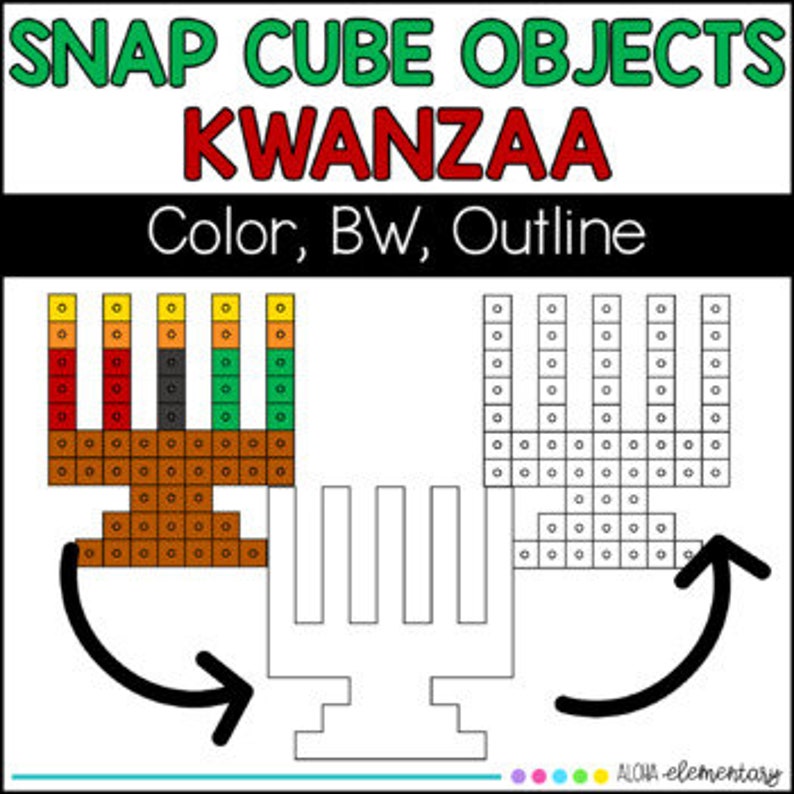 Kwanzaa Counting Cube Clipart - Etsy