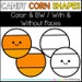 Candy Corn 2D Shapes Clipart - Etsy
