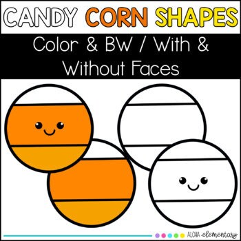 Candy Corn 2D Shapes Clipart - Etsy
