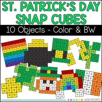 St. Patrick's Day Counting Cube Clipart - Etsy
