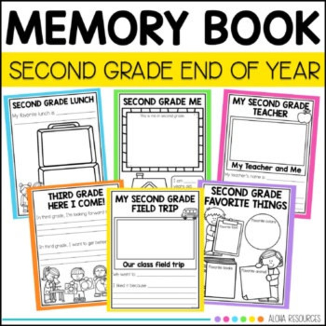 Printable End of Year Memory Book Second Grade - Etsy Canada