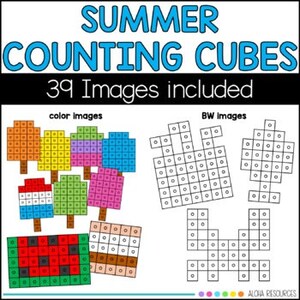 Summer Counting Cube Clipart - Etsy