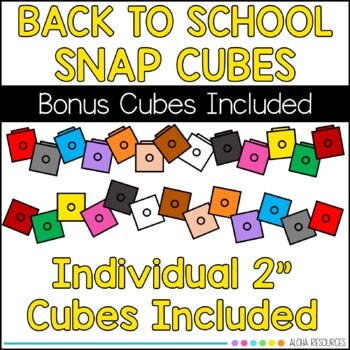 Back to School Counting Cube Clipart - Etsy