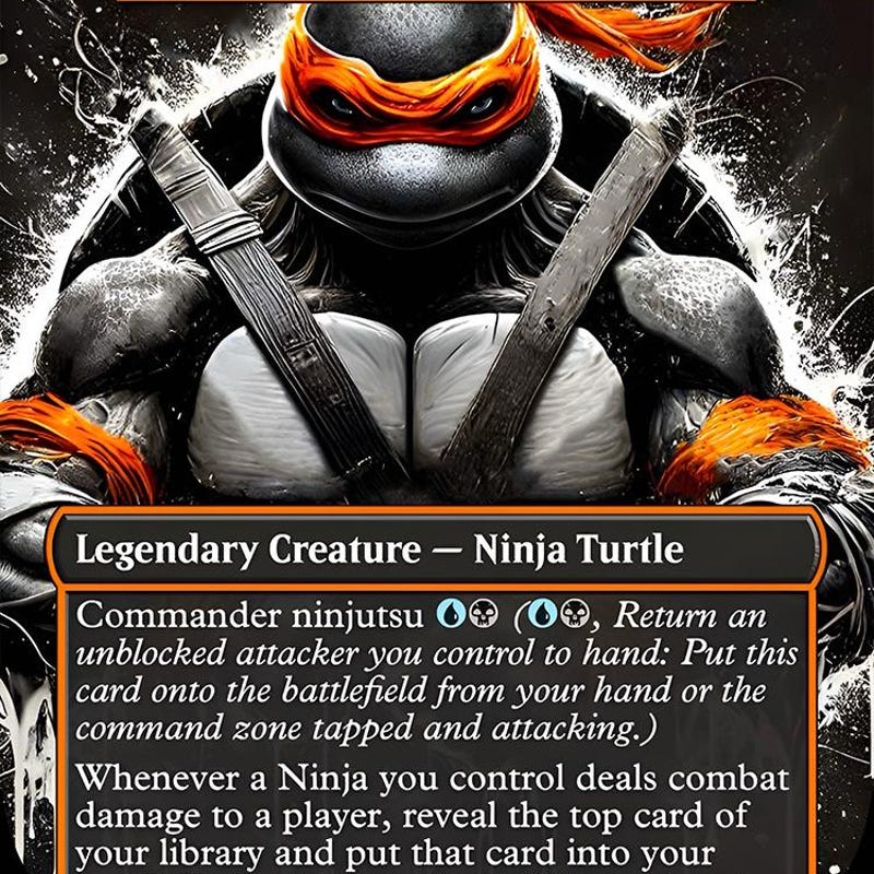 Custom Tmnt Card - Etsy