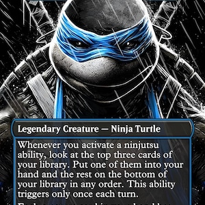 TMNT Ninjas |mtcg| Proxy - Custom Art Cards - **NEW** - Etsy