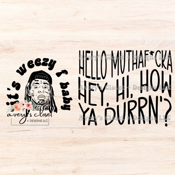 Lil Wayne Hello Svg - Etsy UK