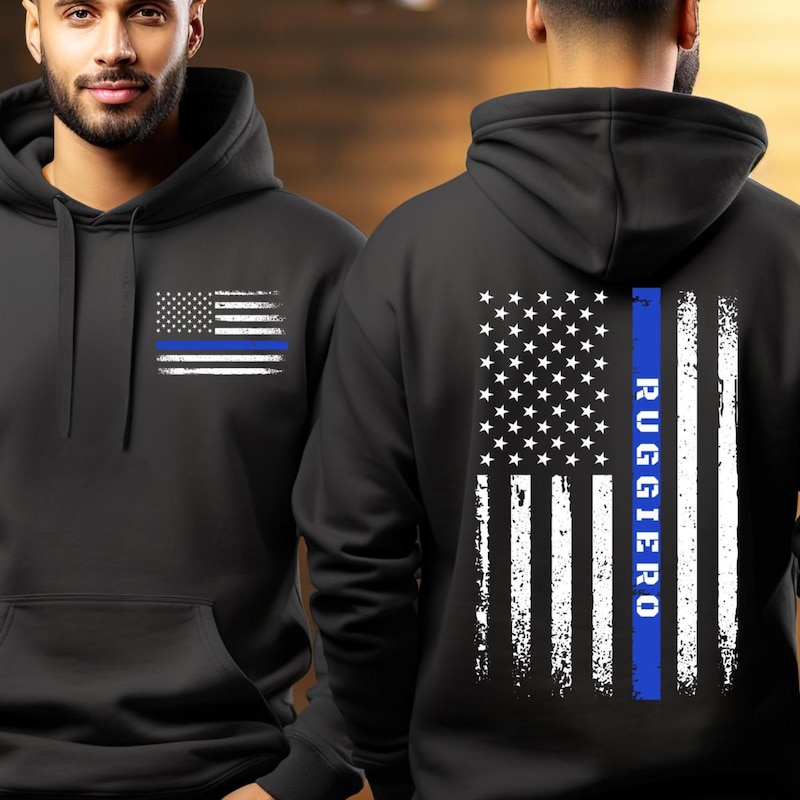 Back Last Name Hoodie - Etsy