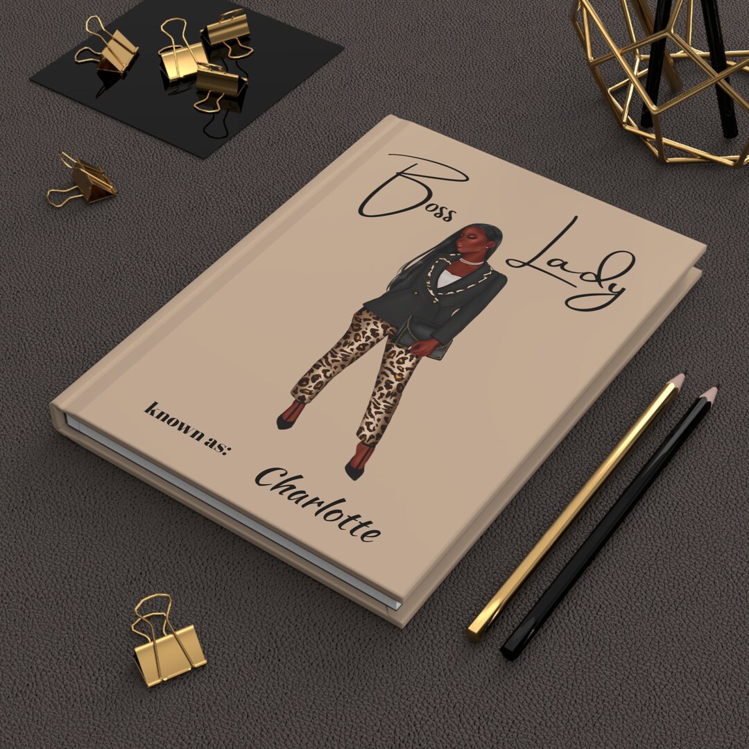 Personalized Boss Lady Hardcover Journal: Female Entrepreneur Gift - Etsy