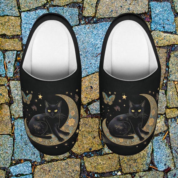 Cat Slippers - Etsy