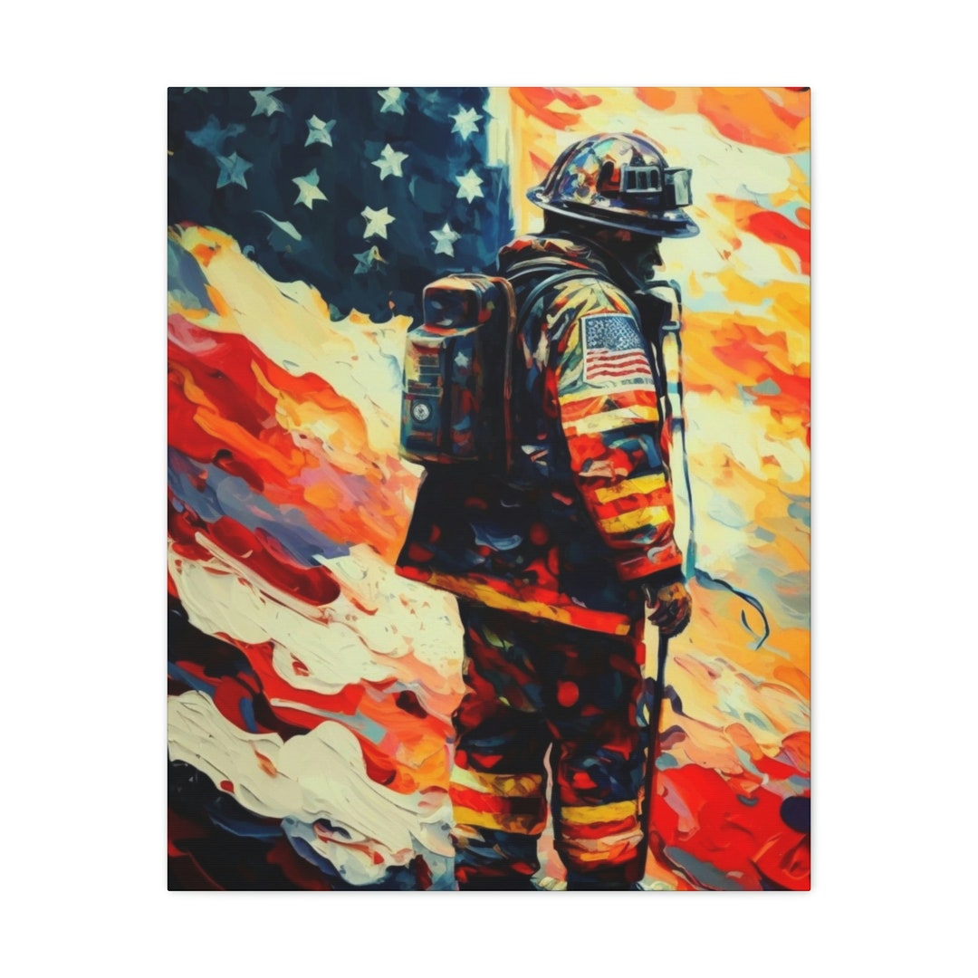 Firefighter Gift Firefighter Decor Fireman Gift First Responder Gift ...
