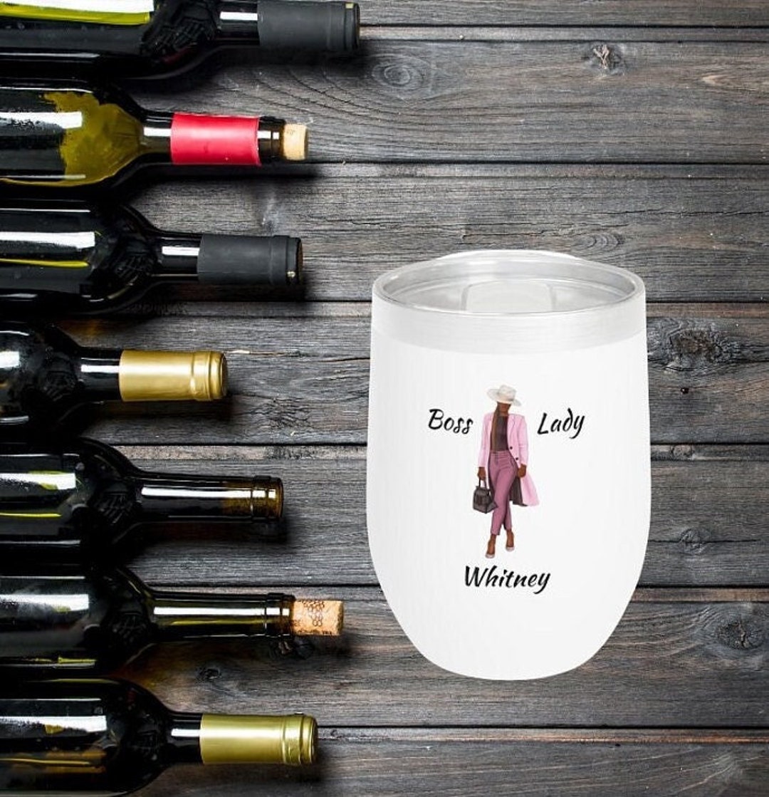 Personalized Boss Lady Gift, Boss Lady Wine Tumbler Valentine's Day ...