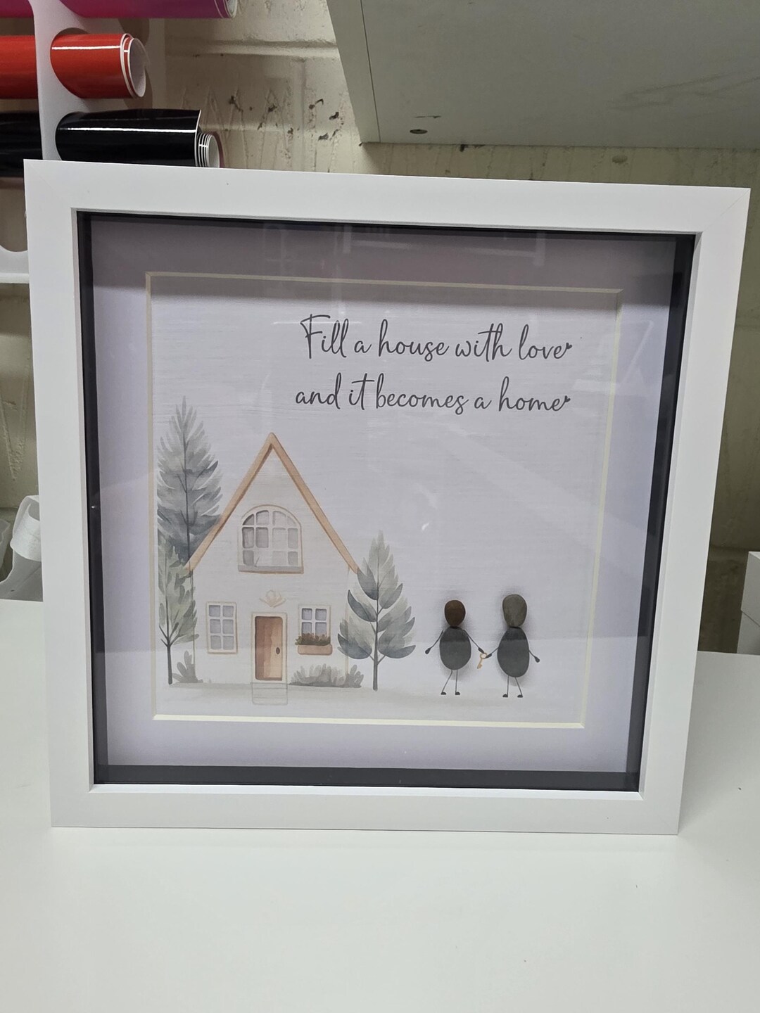 Personalised New Home Pebble Art - the Key - Etsy UK