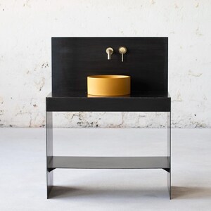 Small Wash Basin. Minimalistic Concrete Sink. Yellow. D32cm - Etsy