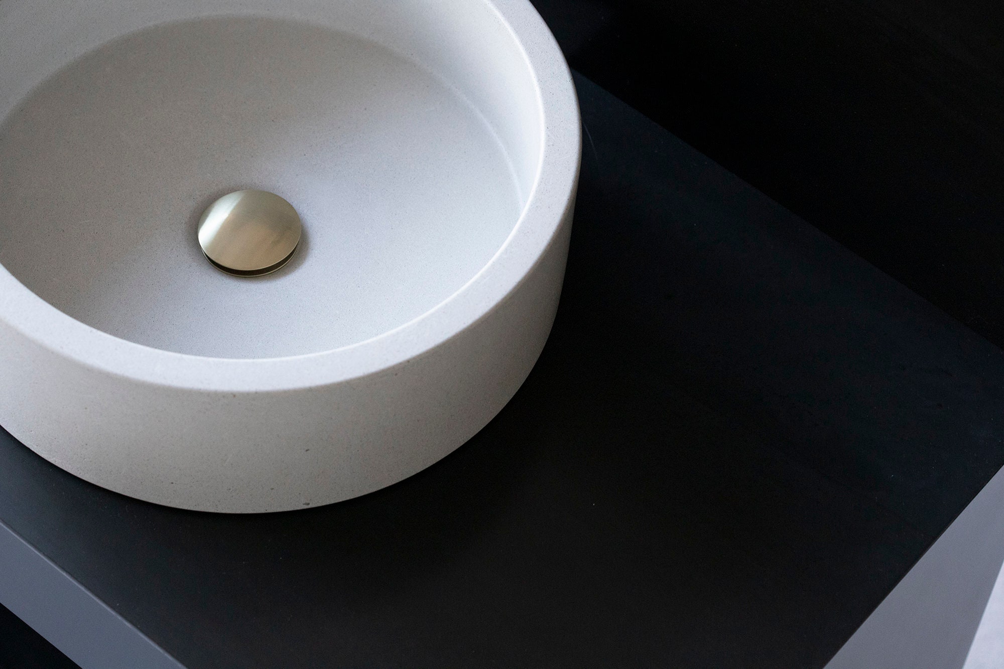 Round Concrete Sink Wash Basin Concrete Vanity - Etsy