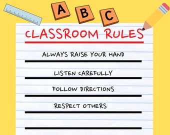 Rainbow Colorful Theme | Classroom Rules and Expectations | Classroom ...