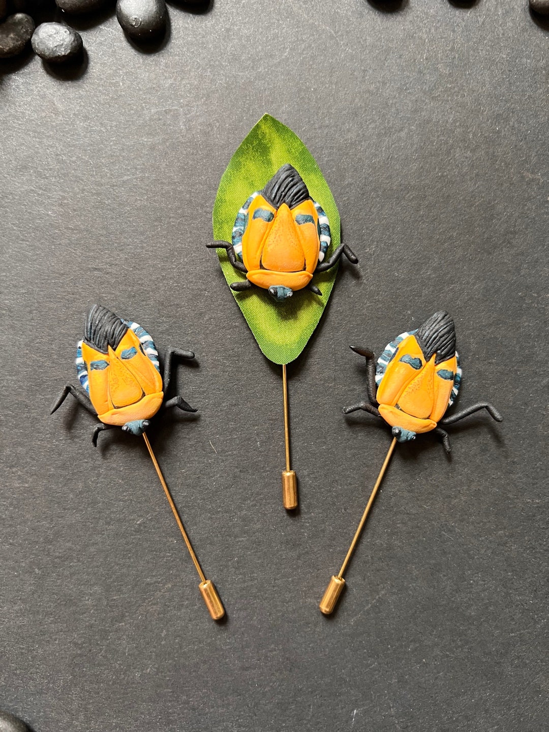 Man Faced Stink Bug Rockabilly Lapel Pin - Etsy