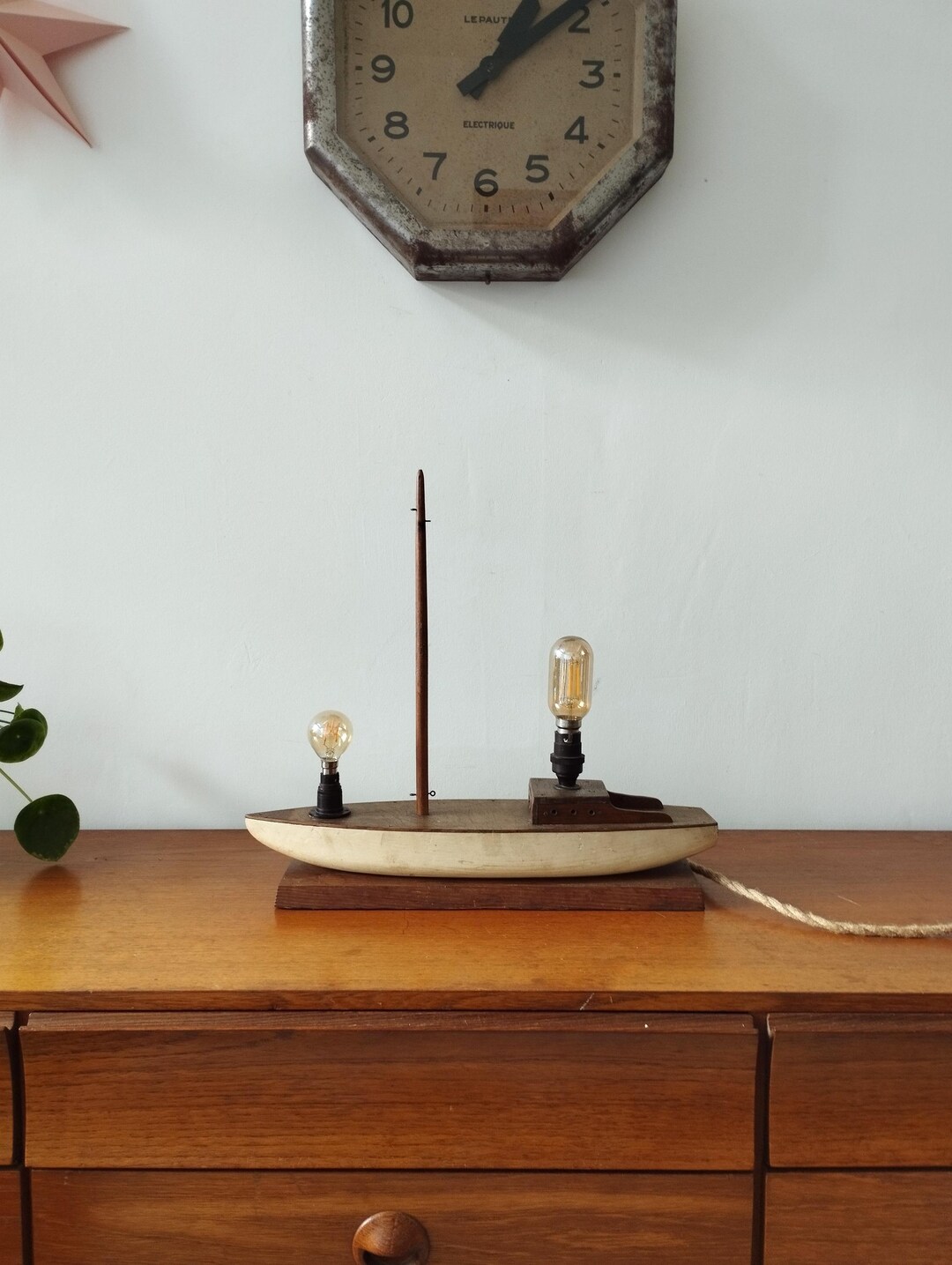 Boat Table Lamp - 1940s Scratch Built, English Yacht Lamp - Etsy