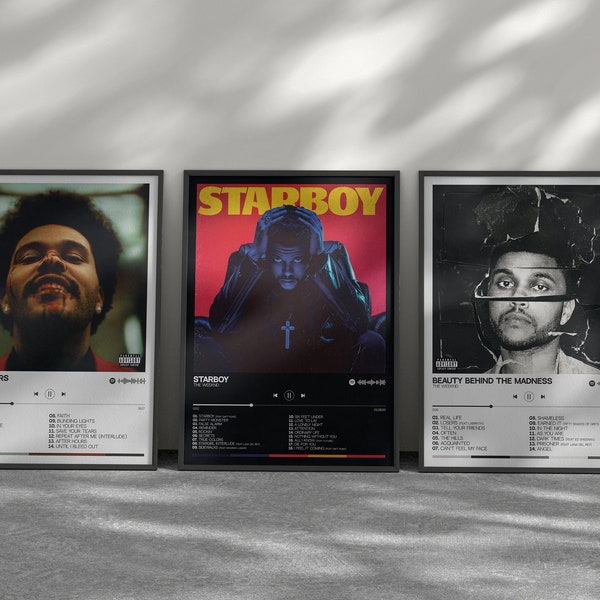 The Weeknd Wall Art - Etsy