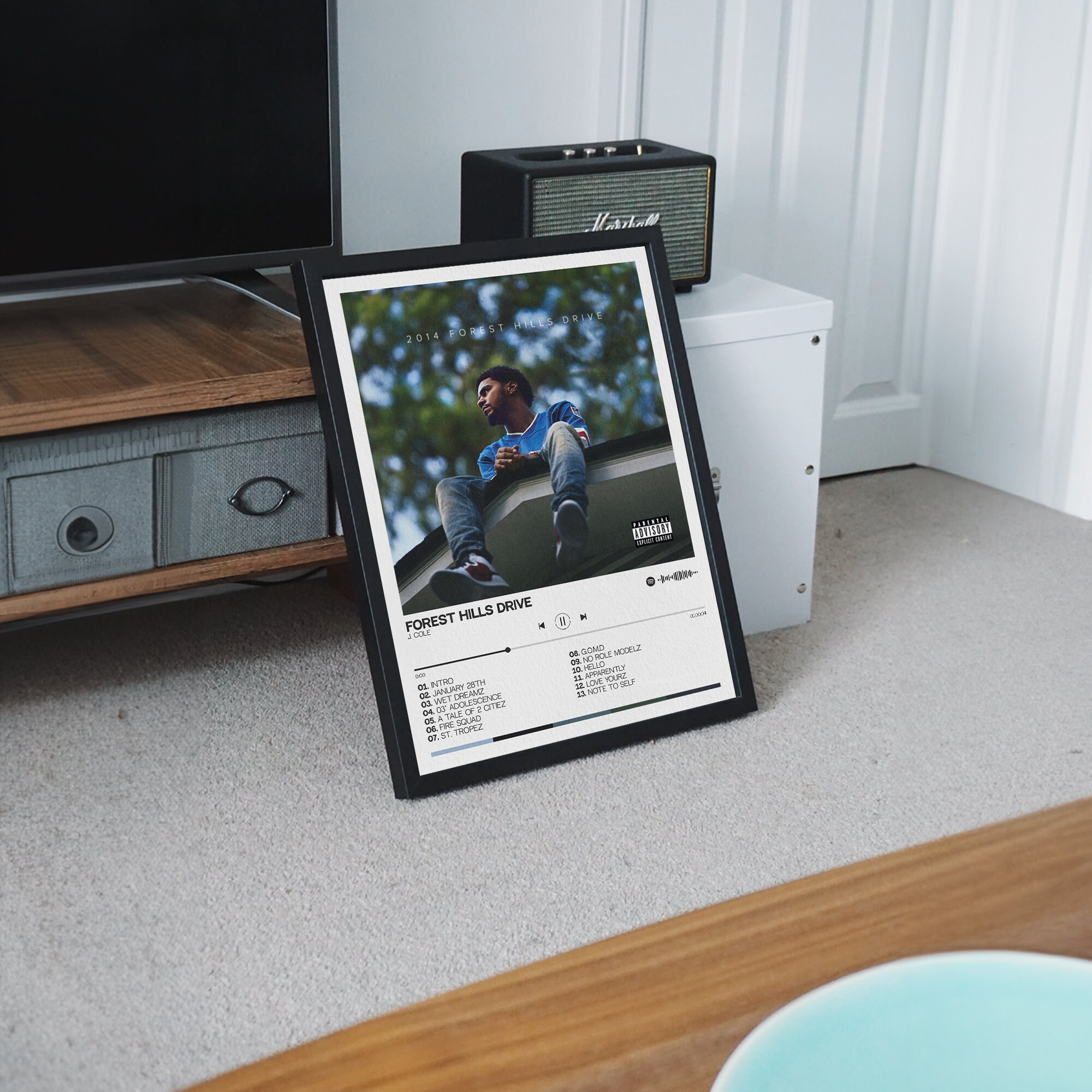 J. Cole Wall Art Set, Printable Wall Art, J.cole Minimal Home Decor ...