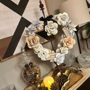 Heart Shaped Book Page Paper Rose Flower Wreath for Book Lovers - Etsy