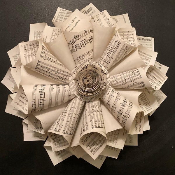 Sheet Music Cone - Etsy