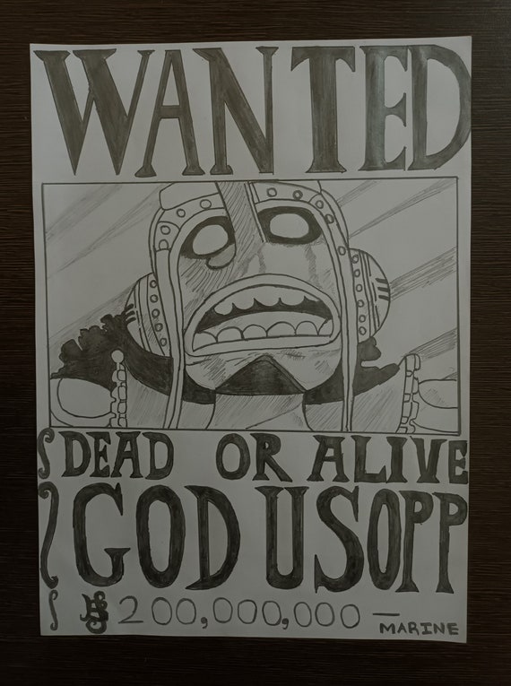 One Piece Wanted Posters Usopp