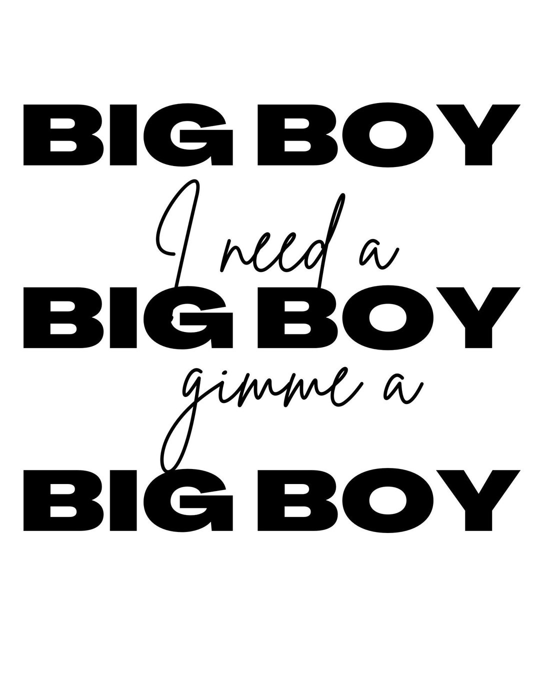 Big Boy - Etsy