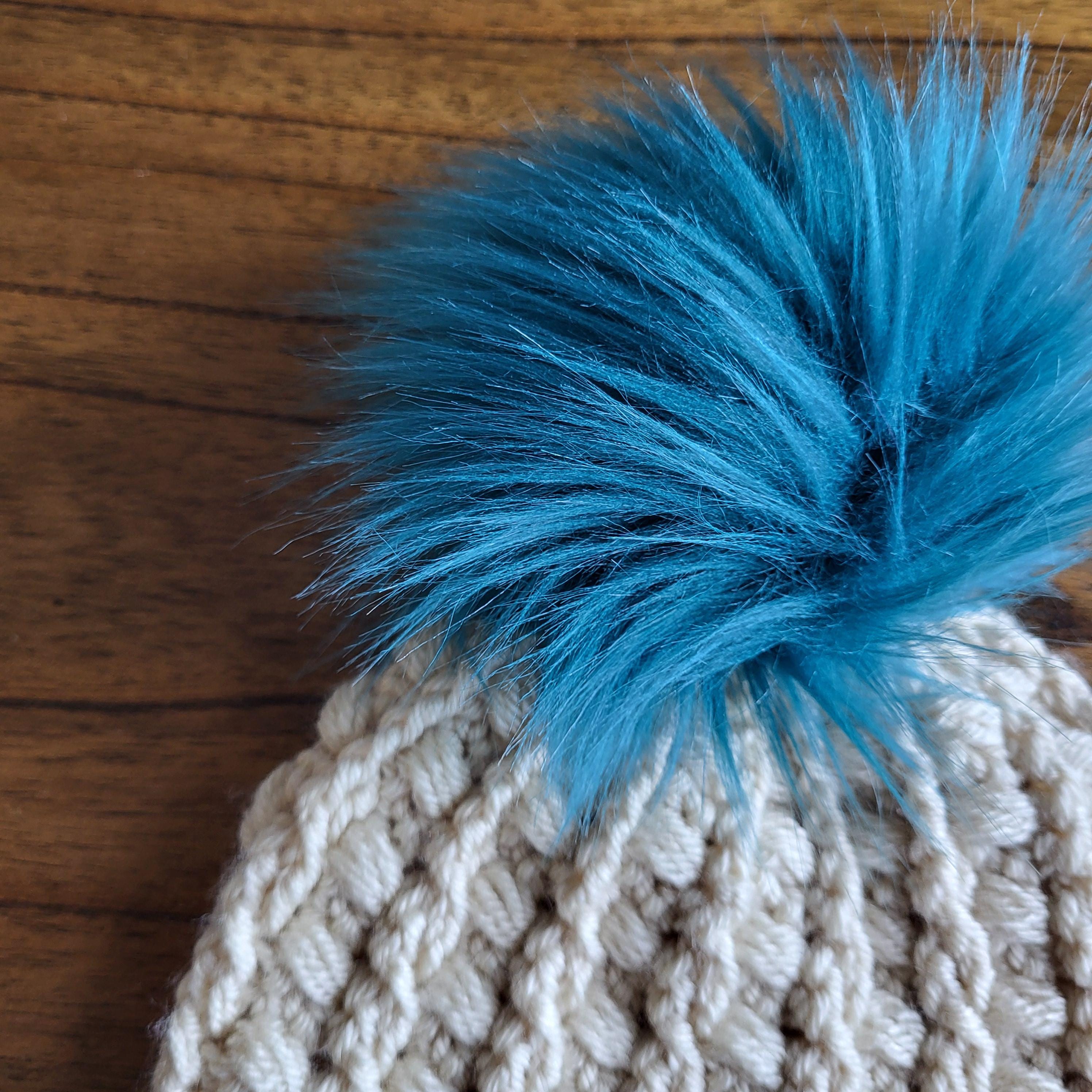 Toddler/little Kid Teal Puff Beanie - Etsy