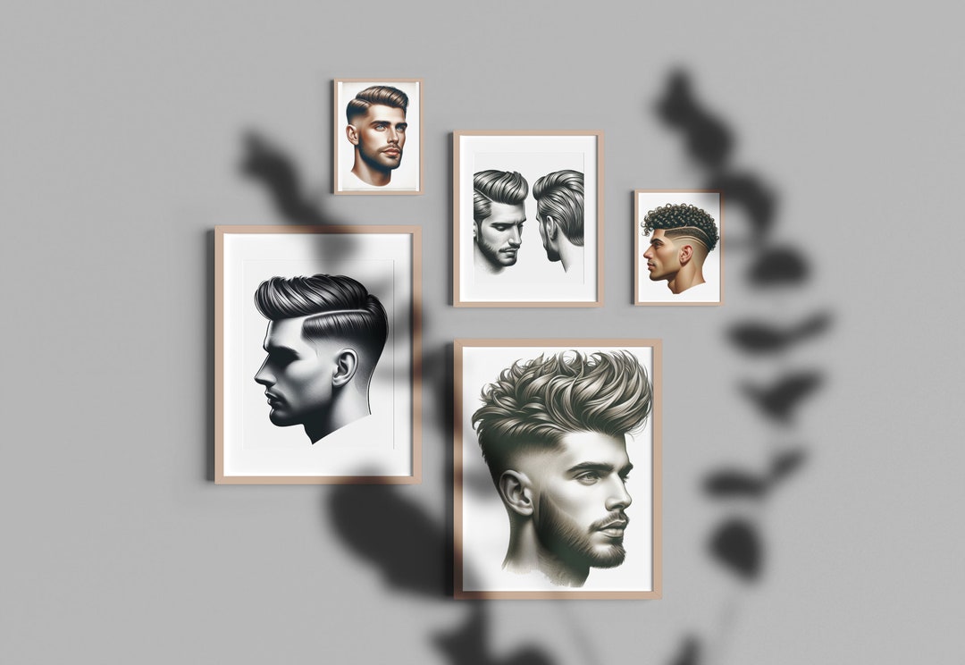 Barber Shop Poster Styles and Trends Set of 5 Printable Barber Shop ...