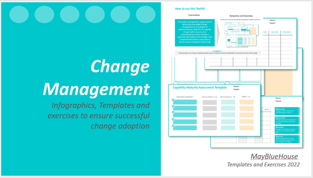 Change Management Toolkit, Templates and Exercises - Etsy