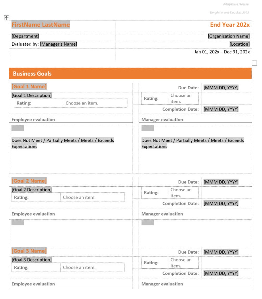PPM (people Performance Management) Template - Etsy