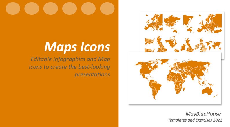 World Map Editable Icons Template - Etsy