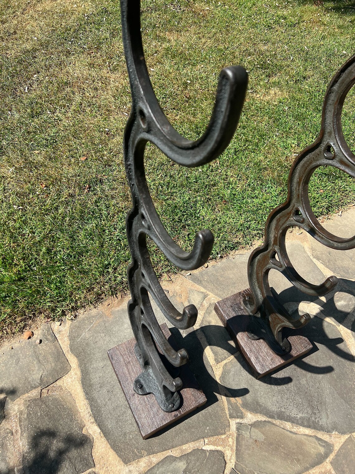 Vintage Cast Iron Pipe Rack Bookshelf - Etsy