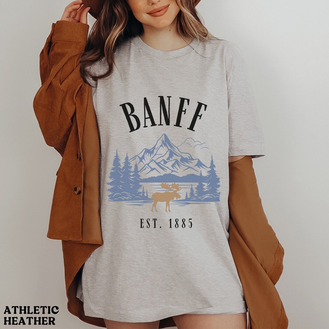 Banff Tshirt National Park T-shirt Canada Sweatshirt Moose Crewneck ...