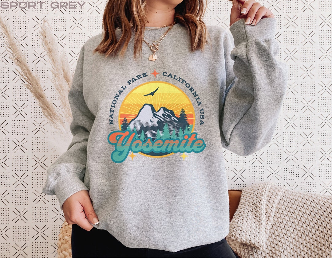 Yosemite Sweatshirt, National Park Pullover, California Sweater ...
