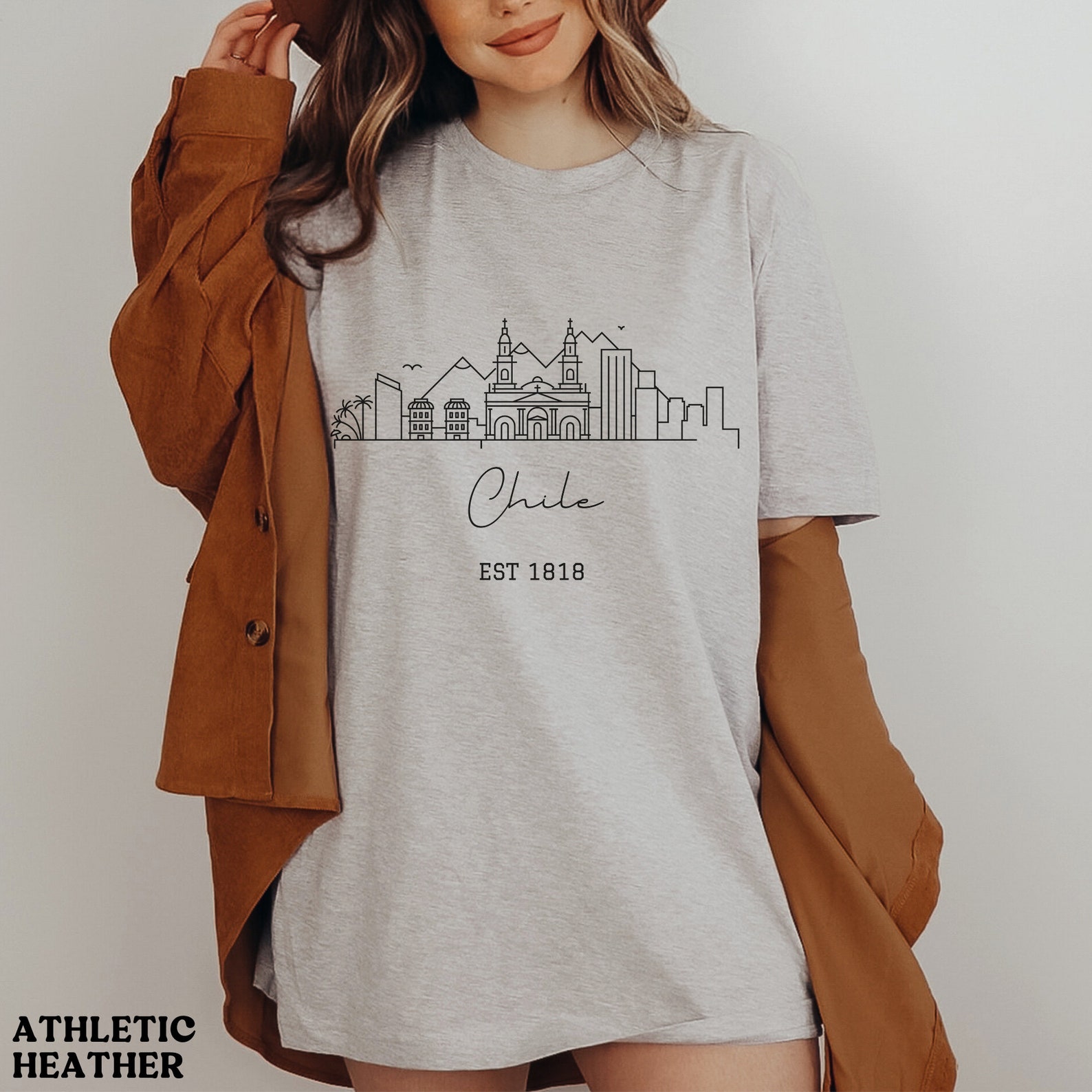 Chile Shirt Chile Crewneck City Skyline Sweater Women Tshirt Men T ...