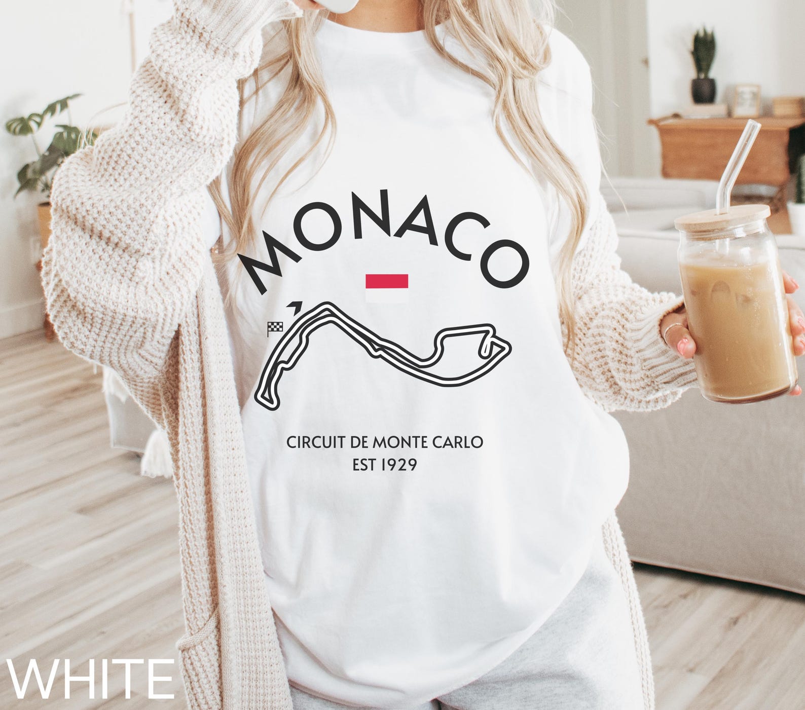 Monaco Grand Prix T-shirt, Formula 1 Race Track Crewneck - Etsy