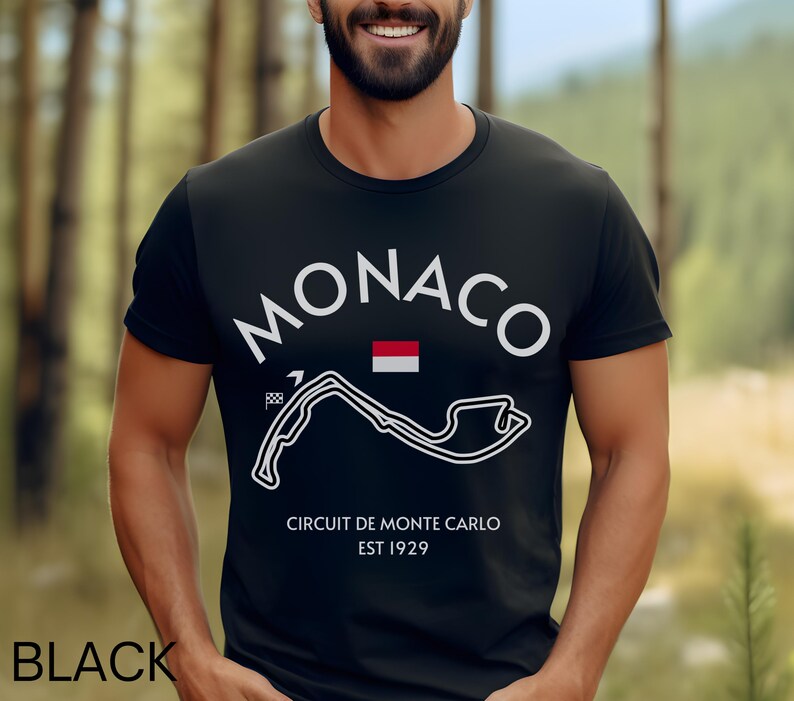 Monaco Race Track Shirt Monte Carlo Grand Prix Crewneck F1 Inspired ...
