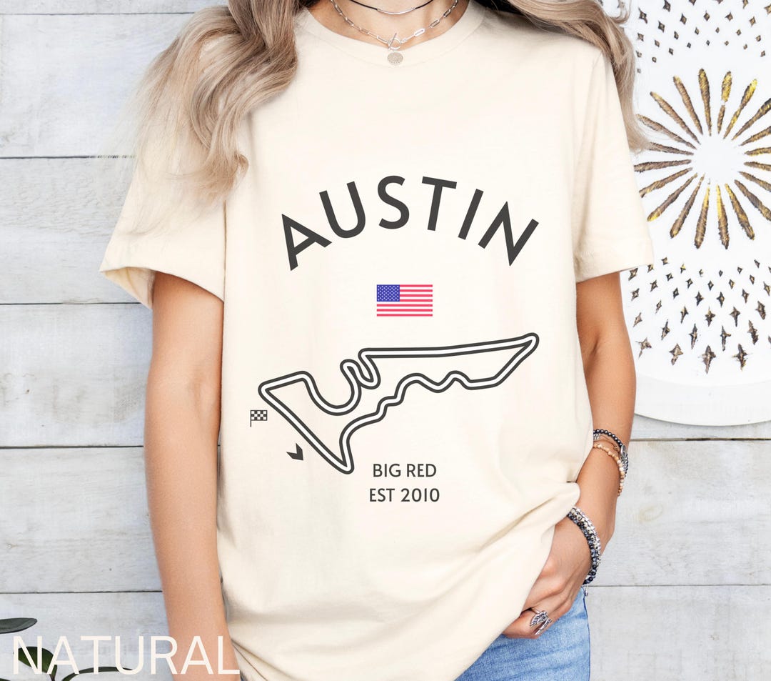 Austin Grand Prix Shirt Big Red Texas Race Track F1 Inspired Tshirt ...