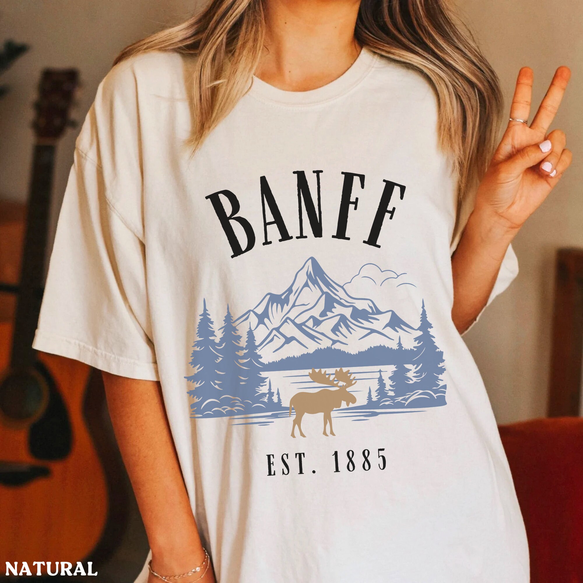 Banff Tshirt National Park T-shirt Canada Sweatshirt Moose Crewneck ...